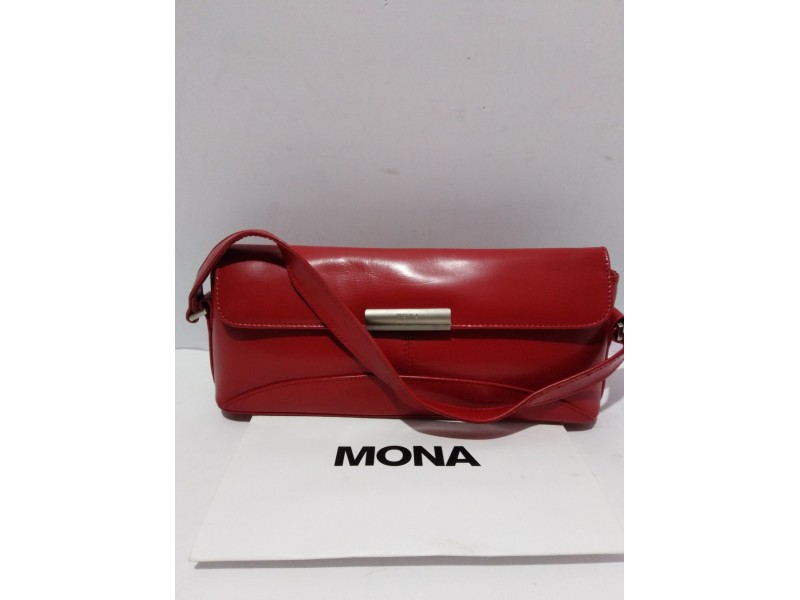 MONA kožna crvena torba,prirodna100%koža,nt60