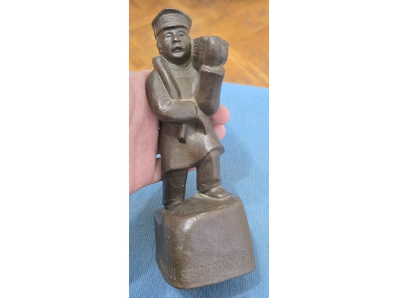 VELIKA GVOZDENA FIGURATIVNA SPAR-KASA IZ EPOHE