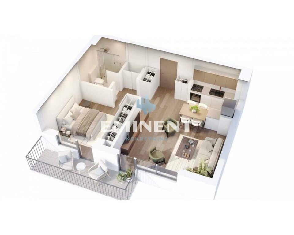 Dvosoban stan, Beograd – Konjarnik | Prodaja · 54m² · 156.600€
