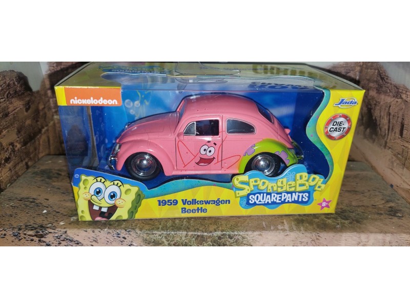 Jada SpongerBob (Patric Star) Volkswagen Beetle (1959)