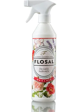 Flosal organsko tečno đubrivo koje stimuliše rast i razvoj cveća 500ml.