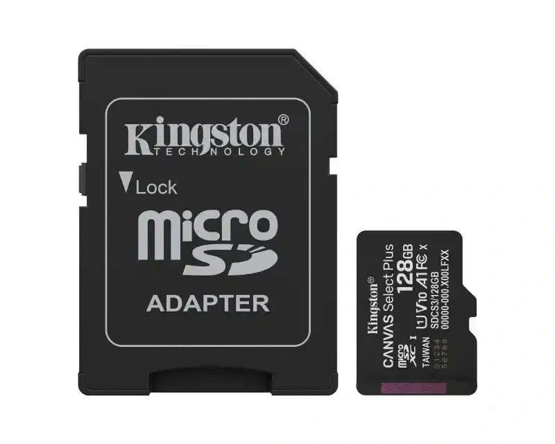 Kingston microSDXC memorijska kartica 128GB UHS-I U1 V10 sa SD adapterom SDCS3/128GB