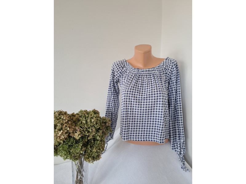 RESERVED sarmantna karirana bluza vel M