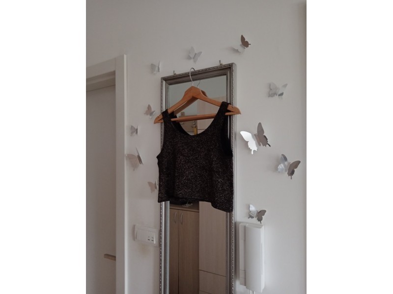 Bluza krop top sjajni M-L