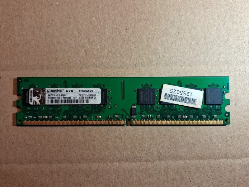 Kingston 1GB DDR2 667MHz PC2-5300 KVR667D2N5-1G