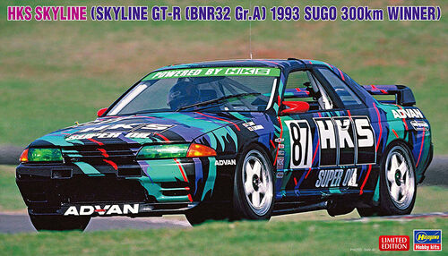 Hasegawa 20670 Nissan Skyline - HKS Team - Skyline GT-R (BNR32 Gr.A) 1993 SUGO 300 km Winner