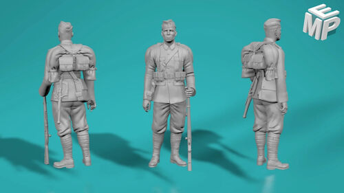 NEW! EMP3D 99209085-72 Żołnierz Czechosłowacki 2WŚ - Poza Nr 5 (Stojący) (1 Figurka)
