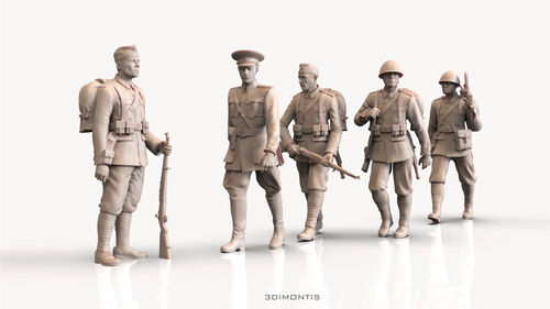 NEW! EMP3D 99209086-35 Zestaw 5 Żołnierzy Czechosłowackich Z 2WŚ