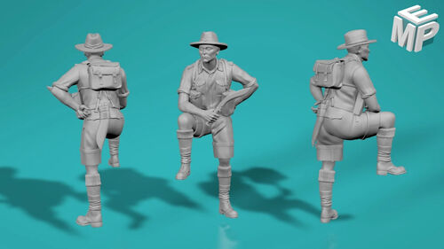 NEW! EMP3D 99209087-72 Żołnierz Gurkha - Poza Nr 1 (Opierający Się) (1 Figurka)