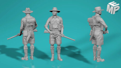 NEW! EMP3D 99209090-48 Żołnierz Gurkha - Poza Nr 4 (Stojący) (1 Figurka)