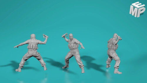NEW! EMP3D 99209100-25 Powstaniec / Rebeliant / Partyzant / Bojownik - Poza Nr 9 (1 Figurka)