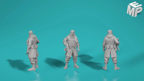 NEW! EMP3D 99209106-72 Powstaniec / Rebeliant / Partyzant / Bojownik - Poza Nr 15 (1 Figurka)