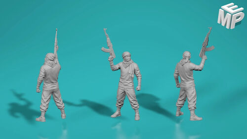 NEW! EMP3D 99209110-48 Powstaniec / Rebeliant / Partyzant / Bojownik - Poza Nr 19 (1 Figurka)