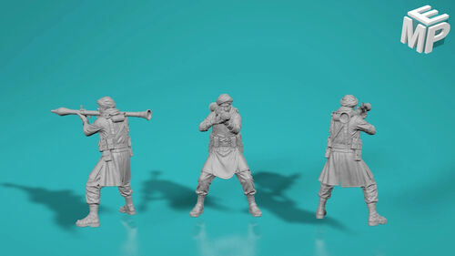 NEW! EMP3D 99209113-25 Powstaniec / Rebeliant / Partyzant / Bojownik - Poza Nr 22 (1 Figurka)