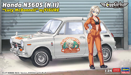 NEW! Hasegawa SP689 Honda N360S (N II) - Lucy McDonnell with Figure