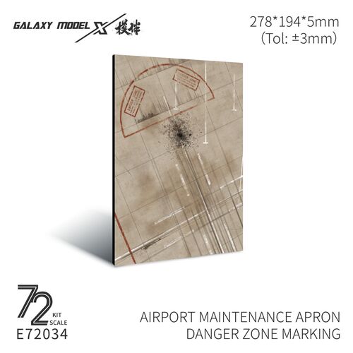 NEW! Galaxy-Model E72034 Airport Maintenance Apron - Danger Zone Marking