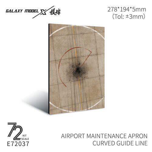 NEW! Galaxy-Model E72037 Airport Maintenance Apron - Curved Guide Line