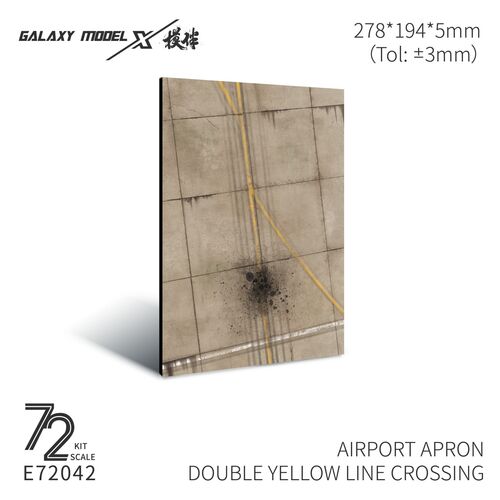 NEW! Galaxy-Model E72042 Airport Apron - Double Yellow Line Crossing