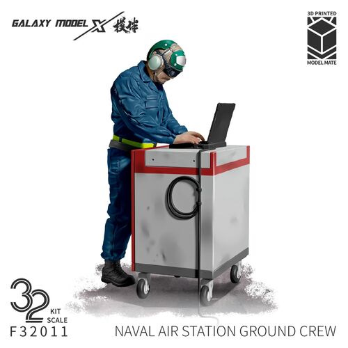 NEW! Galaxy-Model F32011 Naval Air Station Ground Crew (1 Figure / 3D-Printed)