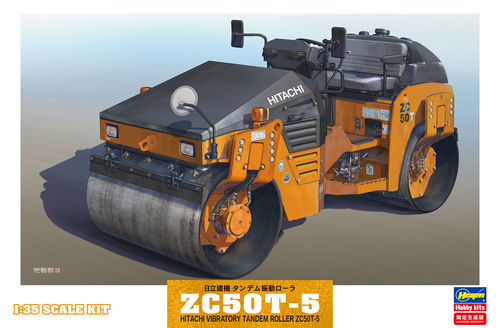 Hasegawa 66101 Hitachi Vibratory Tandem Roller ZC50T-5