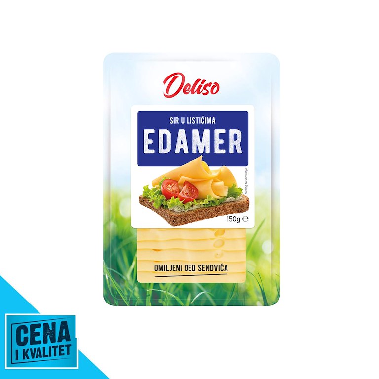 Sir edamer slajs 150g Deliso