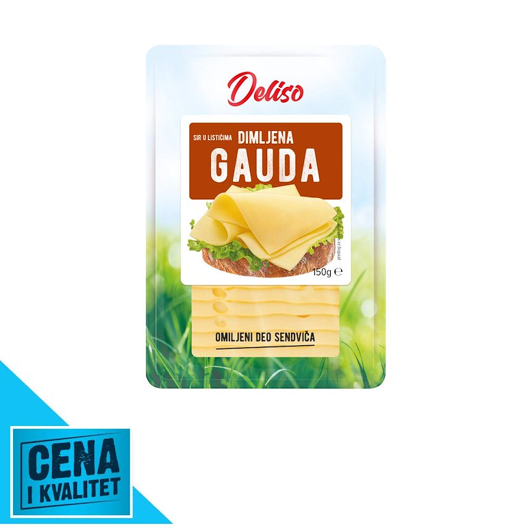 Sir dimljena gauda slajs 150g Deliso