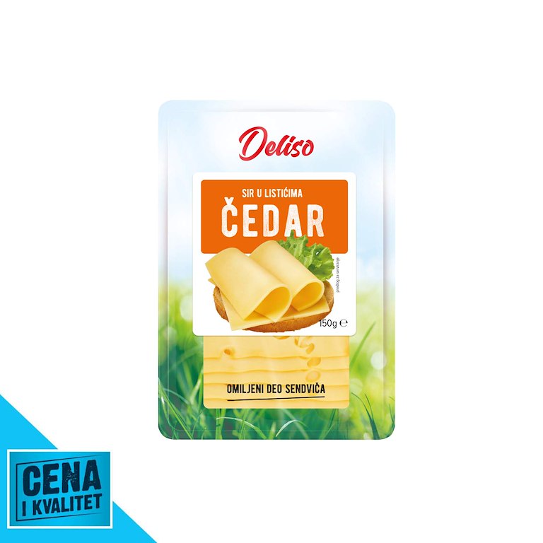 Sir Cheddar slajs 150g Deliso