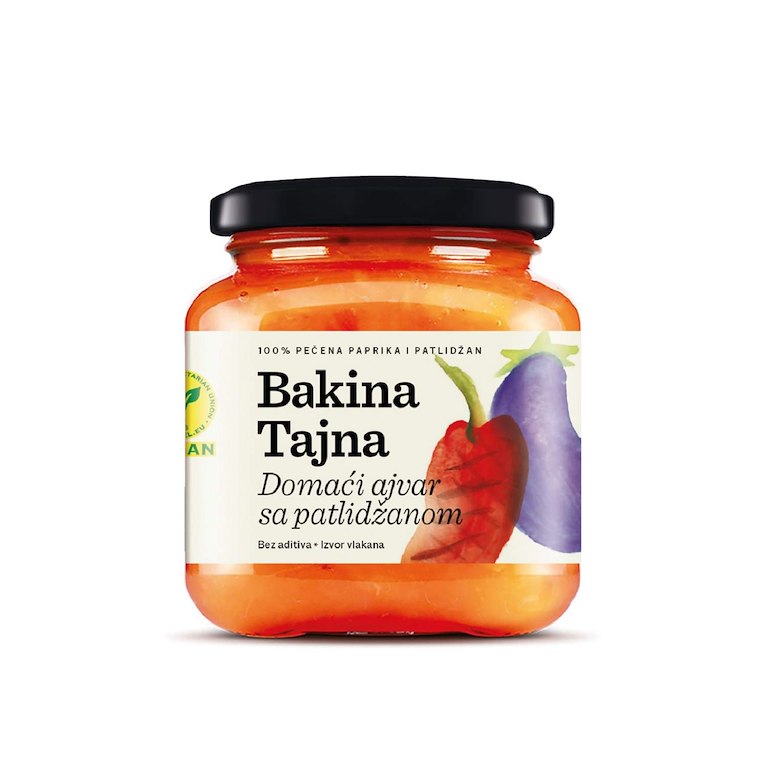 Ajvar domaći sa patlidžanom 550g Bakina tajna