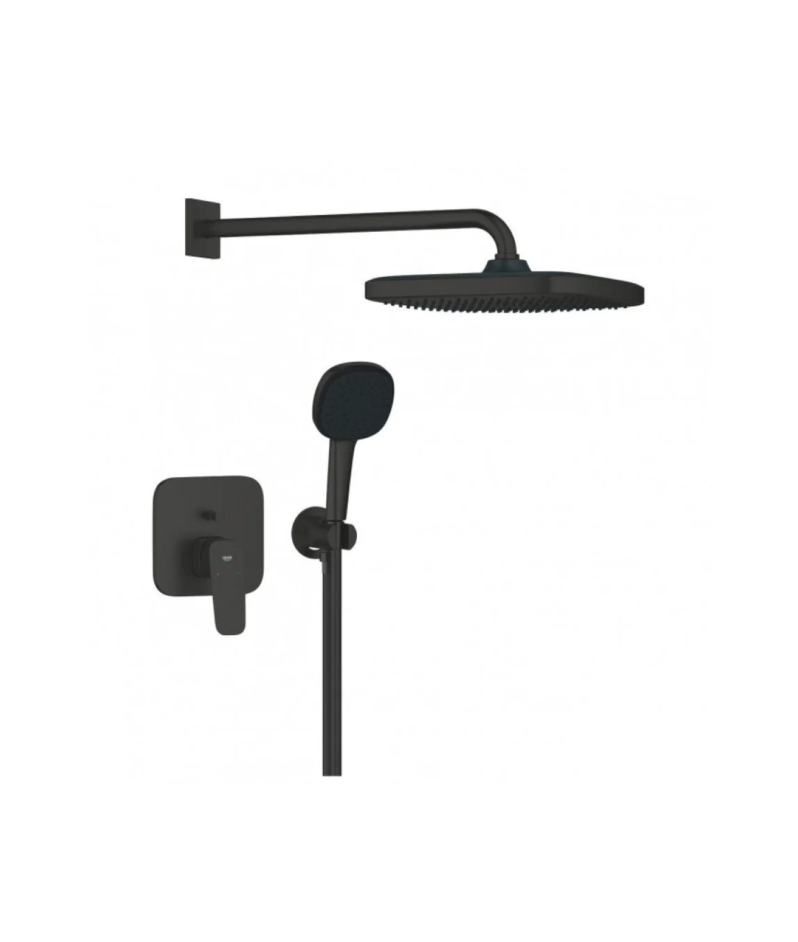 SLAVINA GROHE CUBEO UGRADNI SET SA TEMPESTA TUŠ RUŽOM 250MM2F MATTE BLACK 1053362430