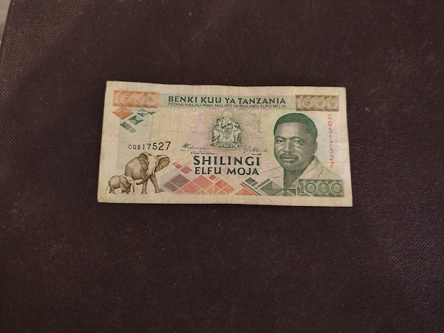 TANZANIA 1000 SHILINGI 1993