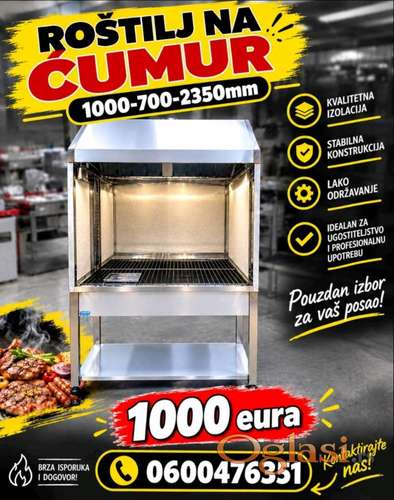 Rostilj na cumur sa oplatom i haubom