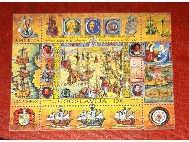 SR Jugoslavija MNH ** serija 1992 blok