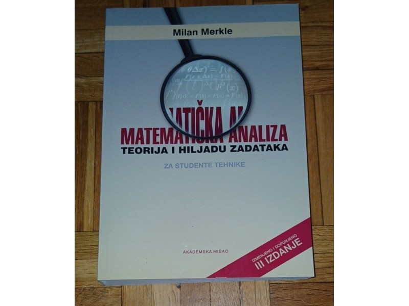 Matematička analiza teorija zadaci ETF