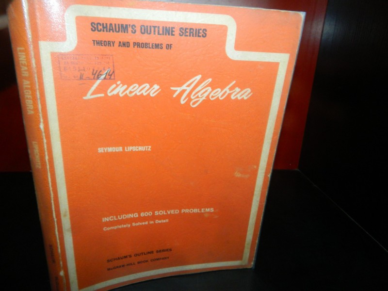 Linearna algebra, Simor Lipšuc ENG.