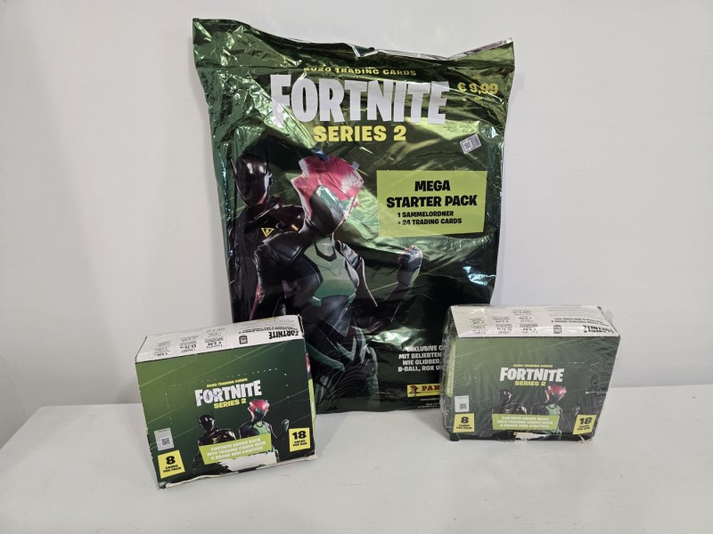 Fortnite kartice serija2 starter + total 58 kesica