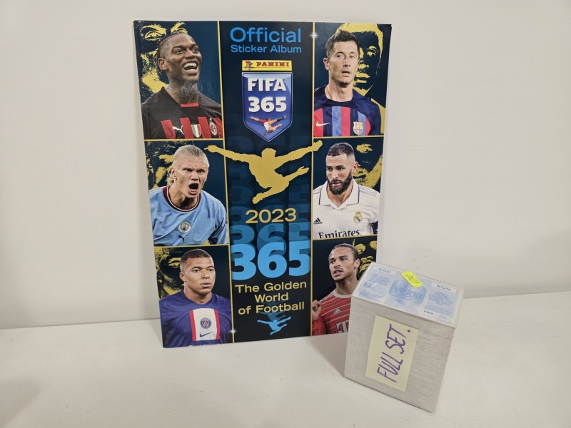 Fifa 365 2023 panini kompletan set i album glanc stanje