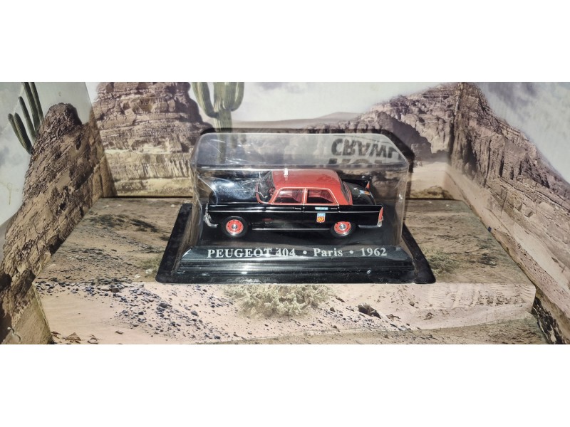 DeAgostini Taxi Peugeot 404 Paris (1962) 1:43