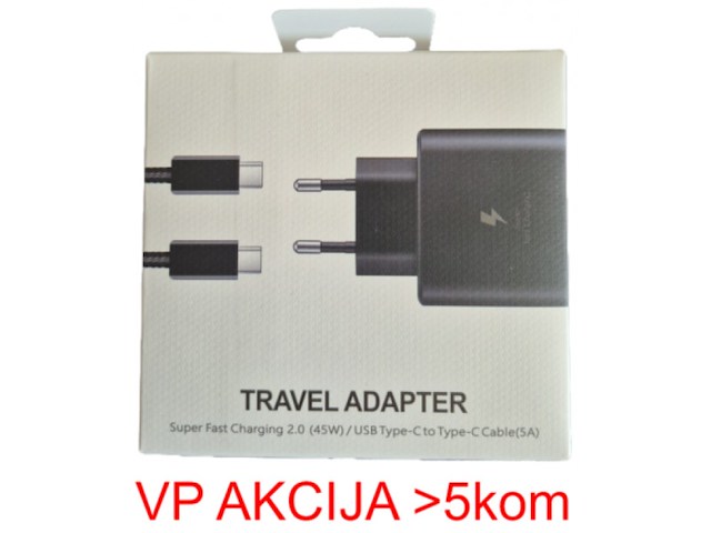 NPA-AC40 ** Gembird brzi Punjac 45W PD3.0  USB-C + kabl 5A USB-C na USB-C (719)