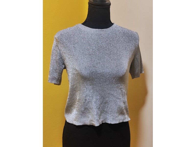 Zara srebrni top majica Novo S