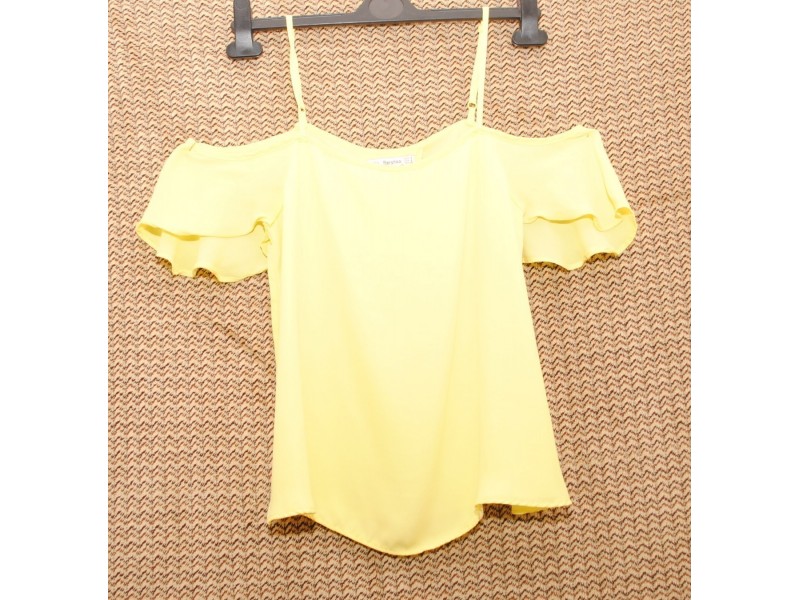 BERSHKA lelujava bluza za gola ramena S**Novo**