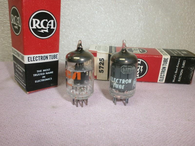 2 x 5725 ( ~ 6AK5, EF95) -Rca -Usa -NOS