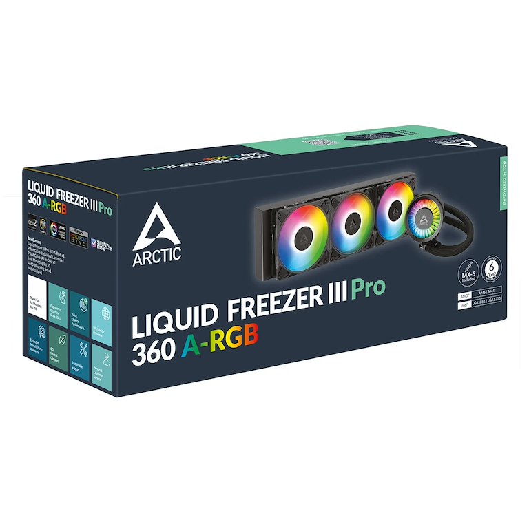 COL CPU AiO LCS Arctic Liquid Freezer III Pro 360 A-RGB (B)