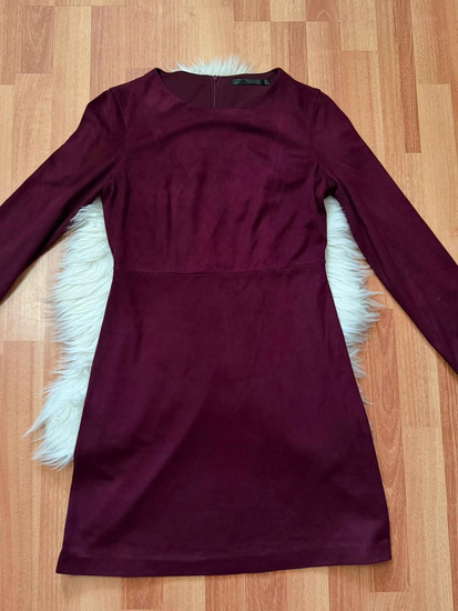 ZARA burgundi haljina