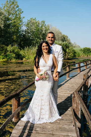 Bela haljina vencanica s/m