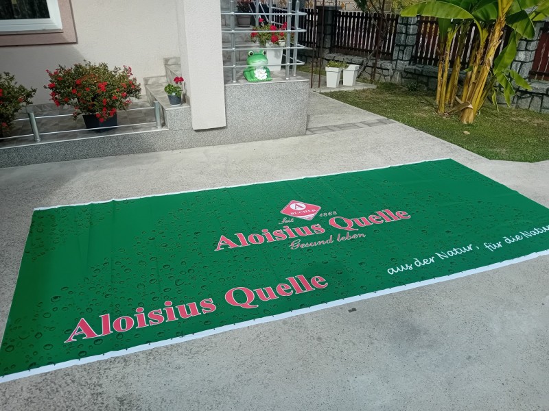 cirada platno zelena Bucher 3,65x1,60m kao nova