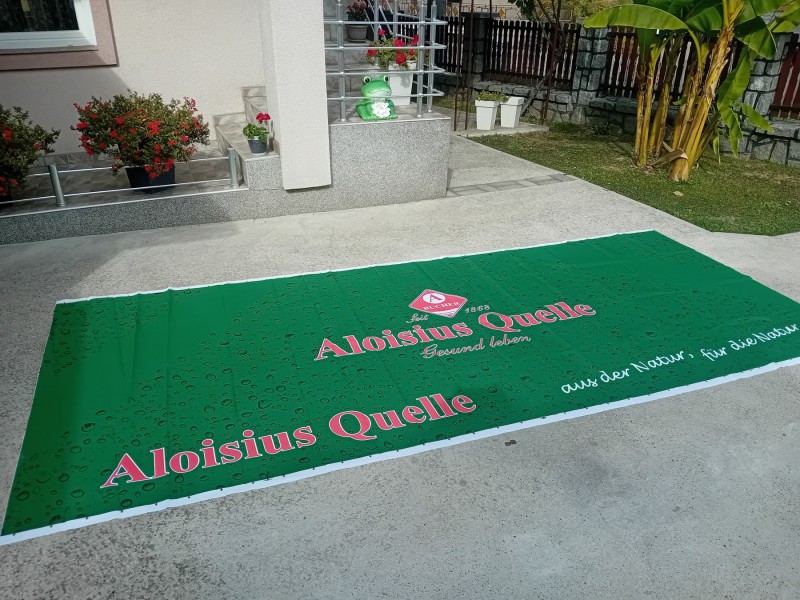 cirada platno zelena Bucher 3,65x1,60m kao nova