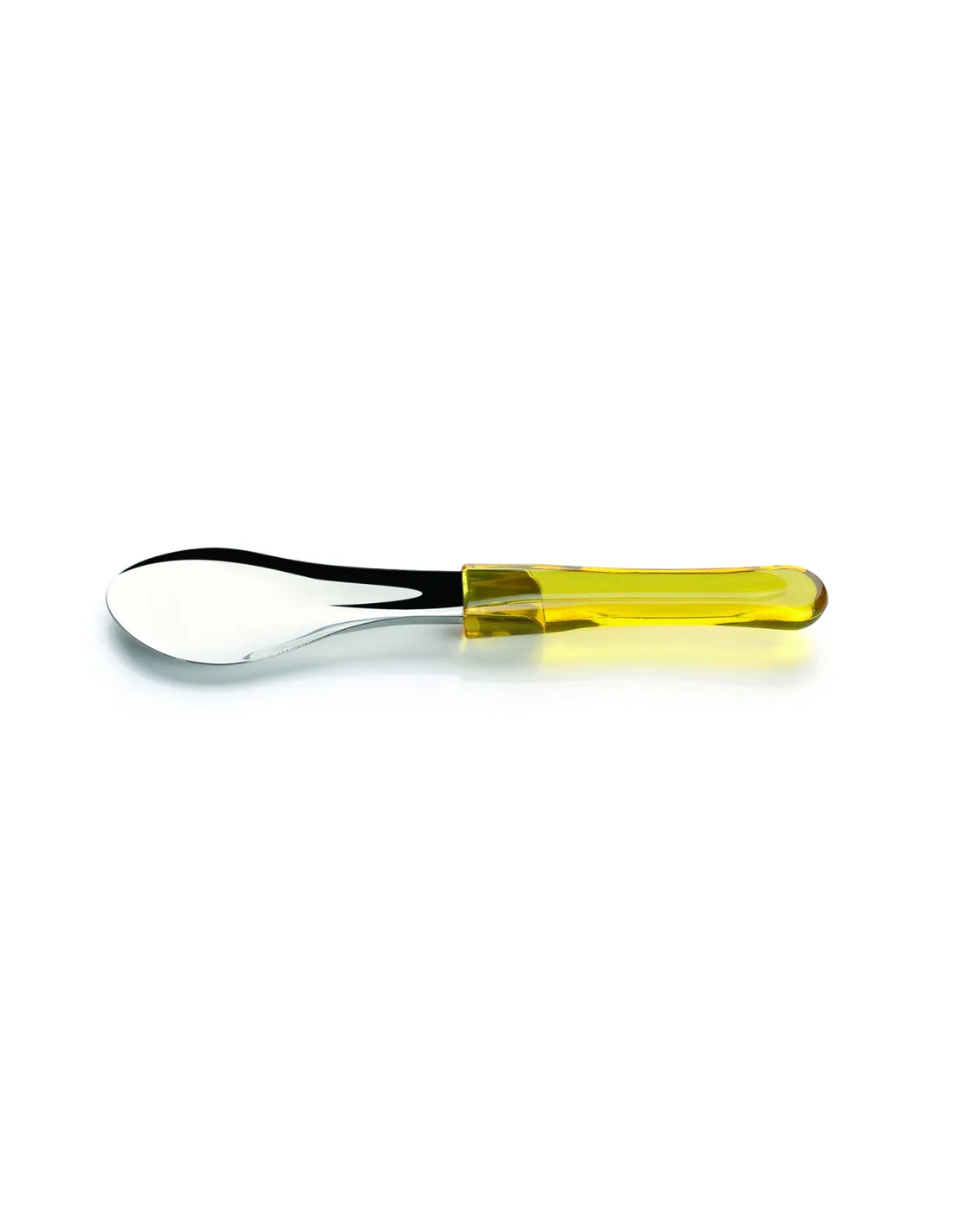 Špatula za gelato 26 cm – inox 18/10, kristalna ručka, žuta