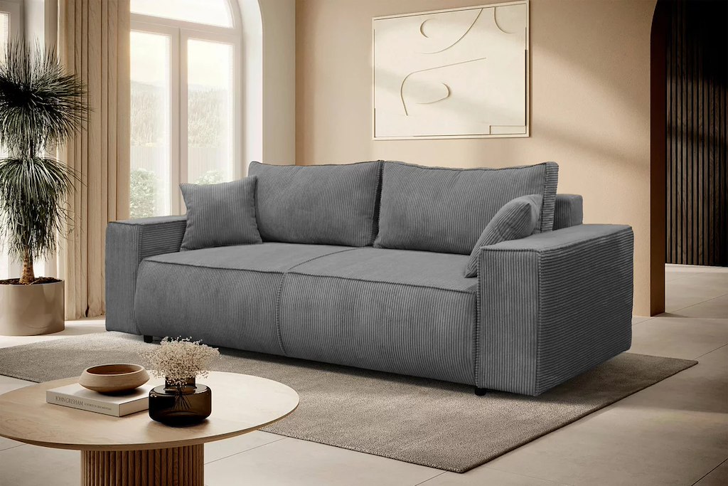SOFA LEŽAJ tamnosiva