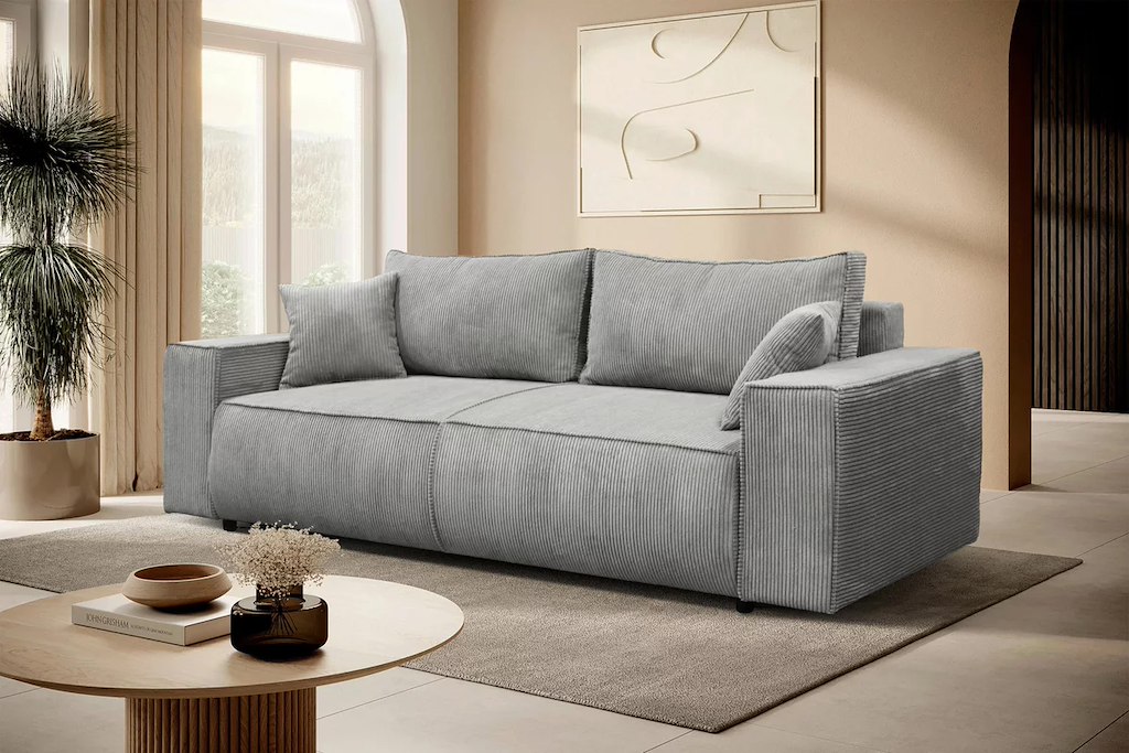 SOFA LEŽAJ siva