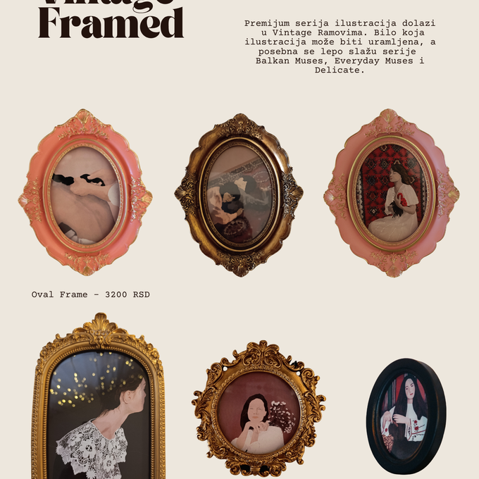 Balkan Women - Vintage Framed